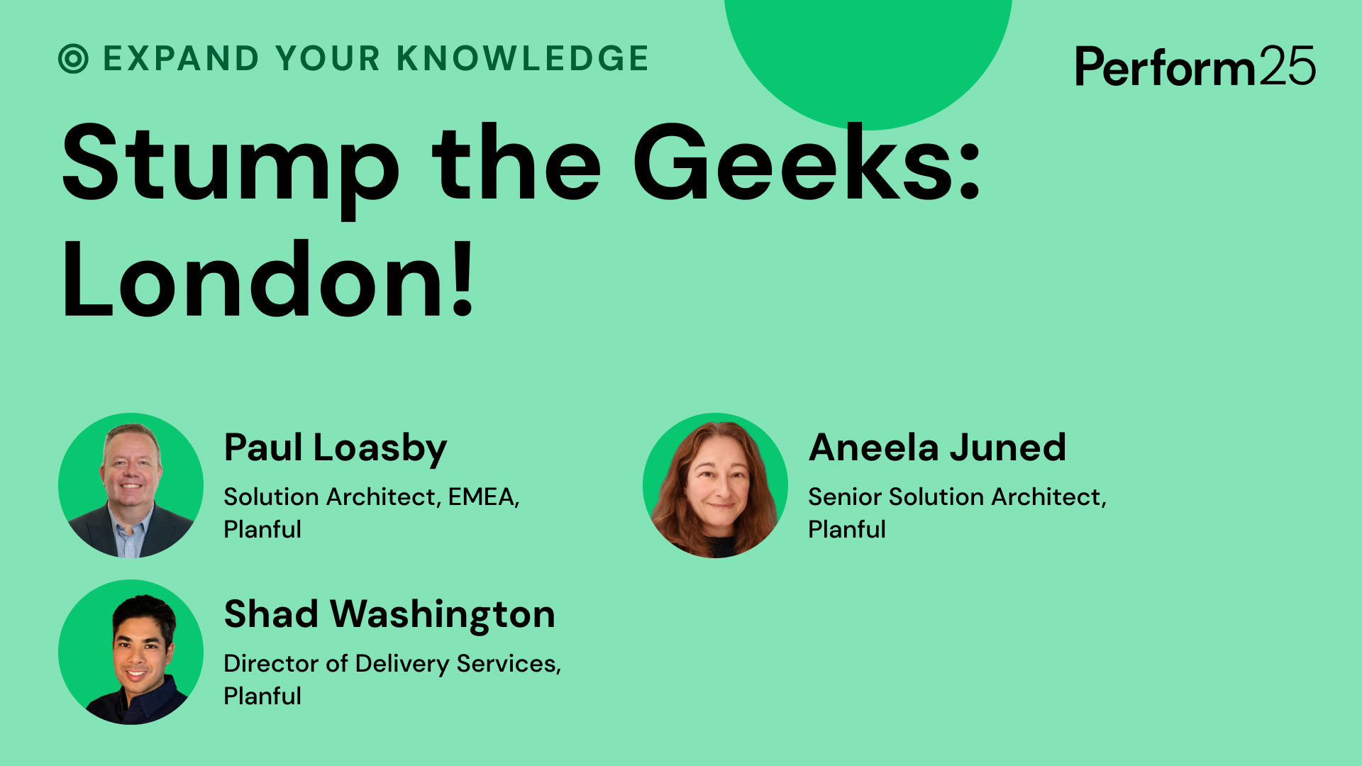 Stump the Geeks - Planful